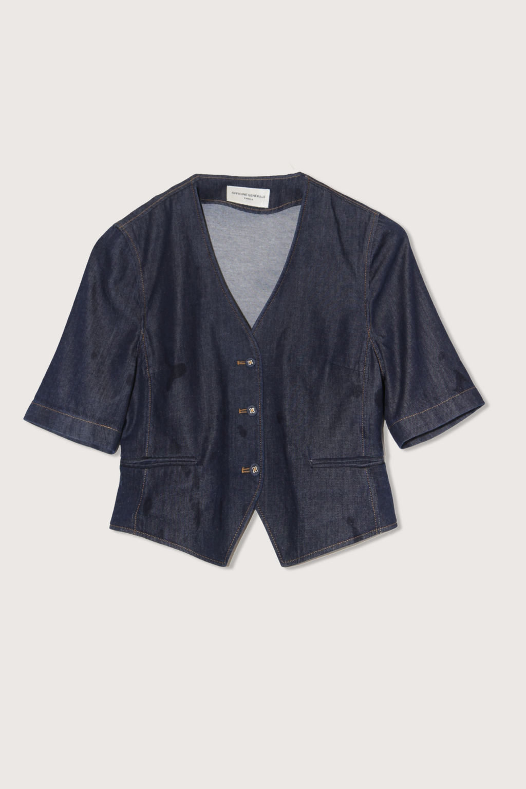 Lubena Italian Cotton Lyocell Modal Short Sleeve Top | OFFICINE ...