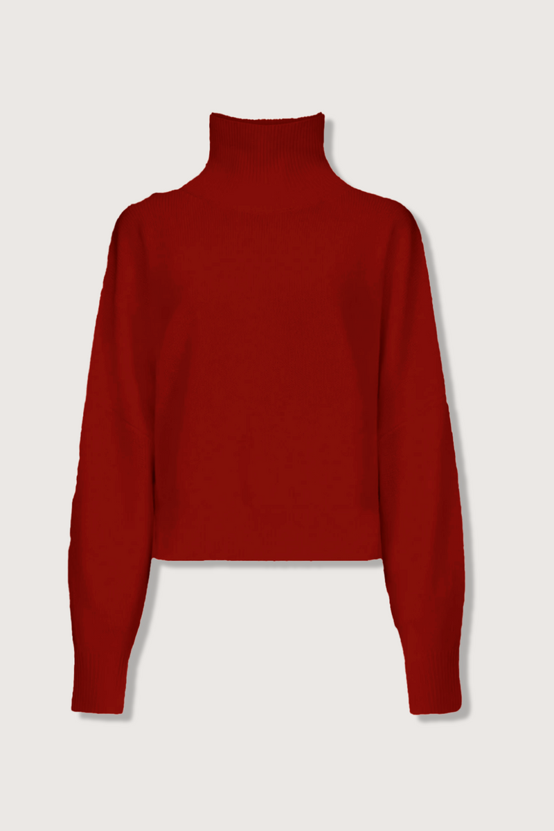 Luke Stand Collar Wool/Cashmere Red – Otte New York